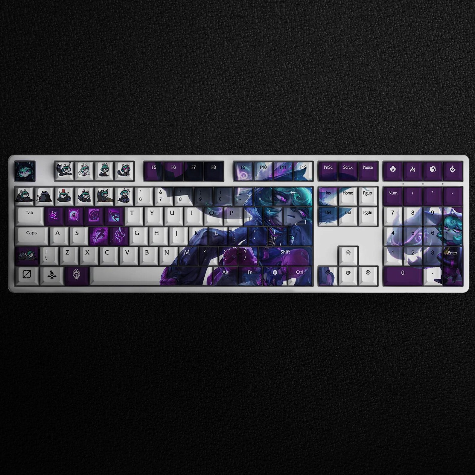 Vex - the Gloomist Lol Keycap Set, 147 Keys PBT Profile Cherry for ...