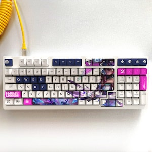 Evelynn - Agony's Embrace LOL Series Keycap Set, 127 Keys PBT for Mechanical Keyboard OEM ...