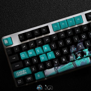 Viego - the Ruined King LOL Series Keycap Set, 127 Keys PBT for Mechanical Keyboard OEM Profile ...