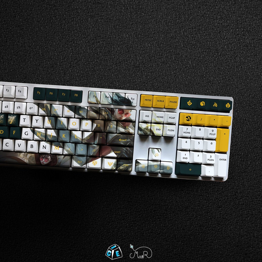 Vayne - the Night Hunter LOL Series Keycap Set, 127 Keys PBT for ...