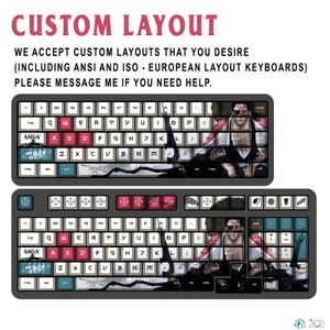 Anime Shunsui Kyoraku Keycap Set - Anime Keycap Series, 127 Keys PBT ...