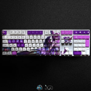 Xayah - the Rebel Lol Series Keycap Set, 127 Keys PBT for Mechanical ...