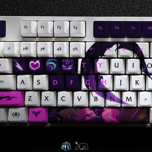 Evelynn - Agony's Embrace LOL Series Keycap Set, 127 Keys PBT for Mechanical Keyboard OEM ...
