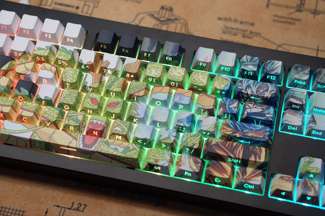 Personalized Transparent Keycap Side & Top Print Letter, Custom Cherry ...