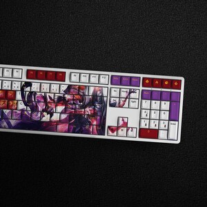 Jhin - the Virtuoso Lol Keycap Set, 147 Keys PBT Profile Cherry for Mechanical Keyboard | Dark ...