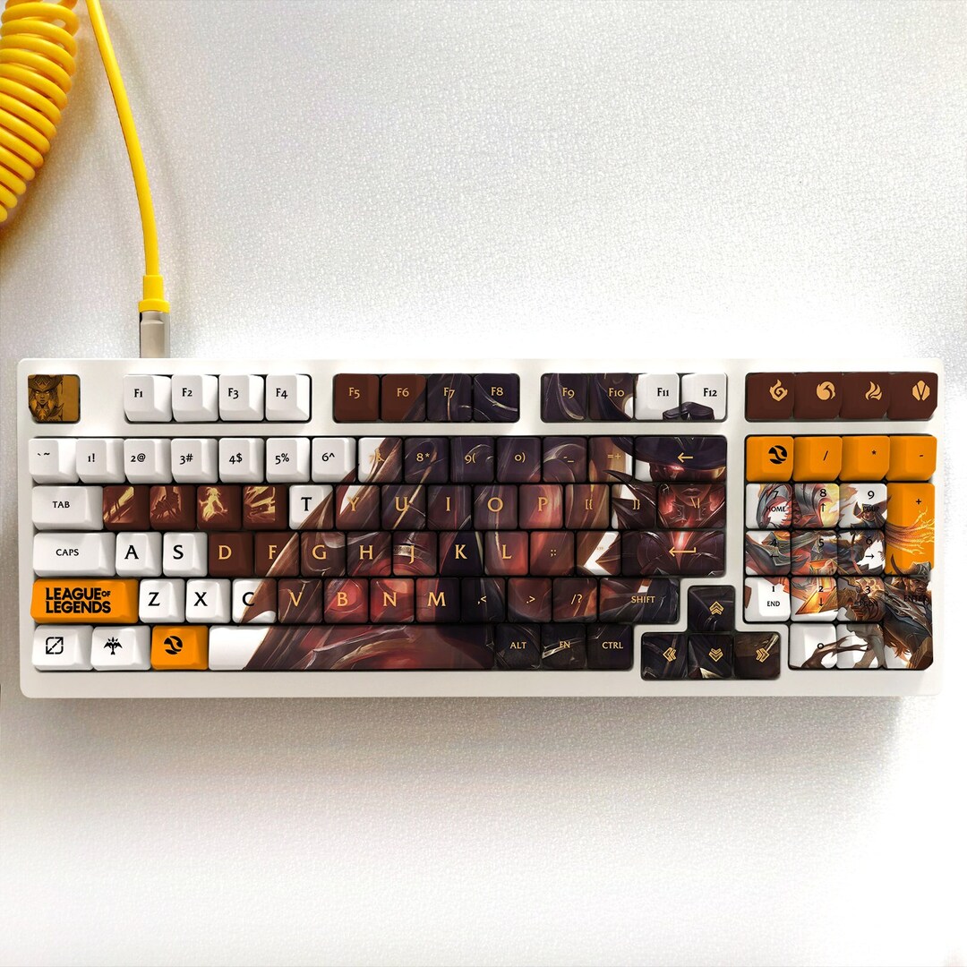 Senna - the Redeemer Lol Series Keycap Set, 127 Keys PBT for Mechanical ...