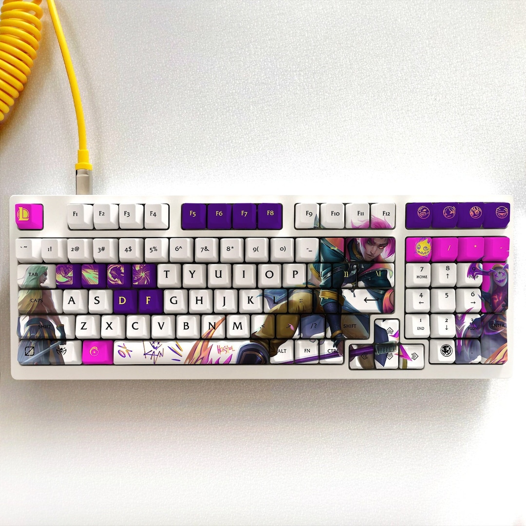 Kayn - the Shadow Reaper LOL Series Keycap Set, 127 Keys PBT for ...