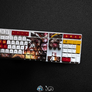 Shyvana the Half-dragon LOL Series Keycap Set, 112 Keys PBT for Mechanical Keyboard OEM Profile ...