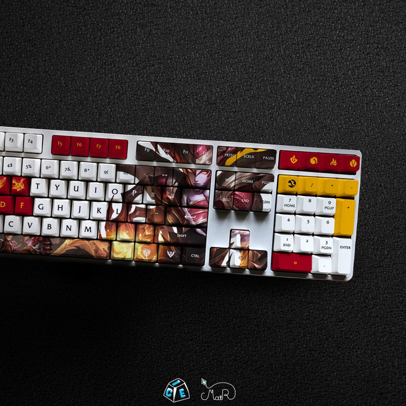 Shyvana the Half-dragon LOL Series Keycap Set 112 Keys PBT - Etsy