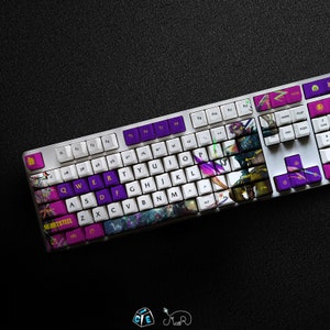 Kayn - the Shadow Reaper LOL Series Keycap Set, 127 Keys PBT for ...