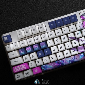 Evelynn - Agony's Embrace LOL Series Keycap Set, 127 Keys PBT for Mechanical Keyboard OEM ...