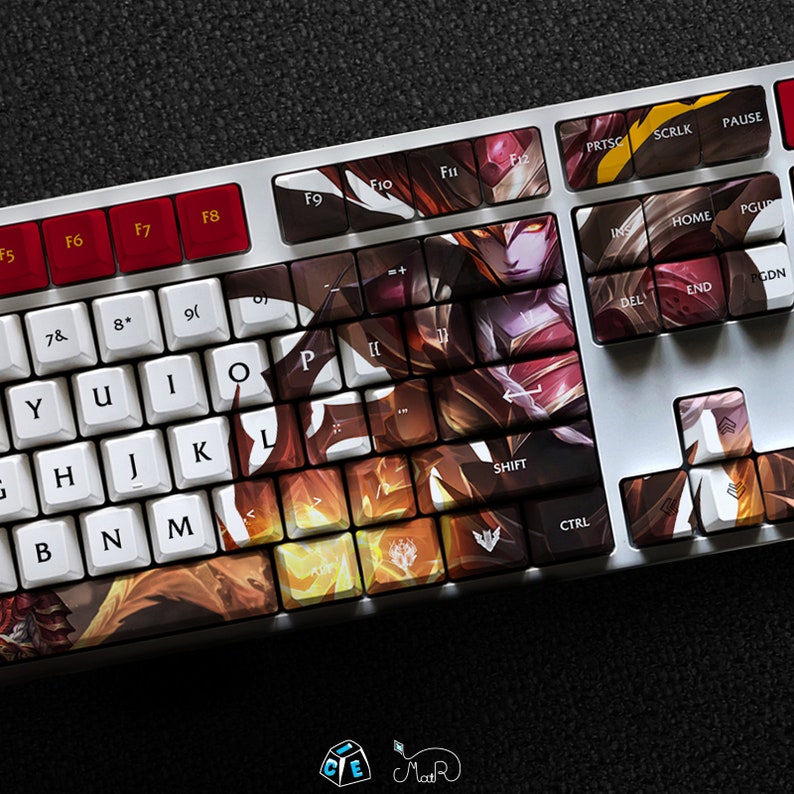 Shyvana the Half-dragon LOL Series Keycap Set 112 Keys PBT - Etsy