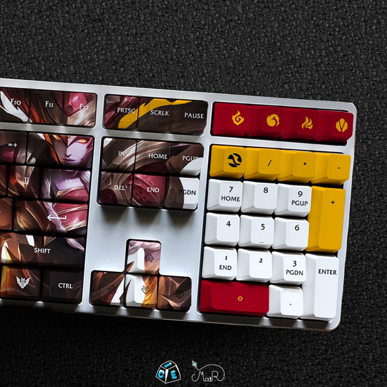 Shyvana the Half-dragon LOL Series Keycap Set 112 Keys PBT - Etsy