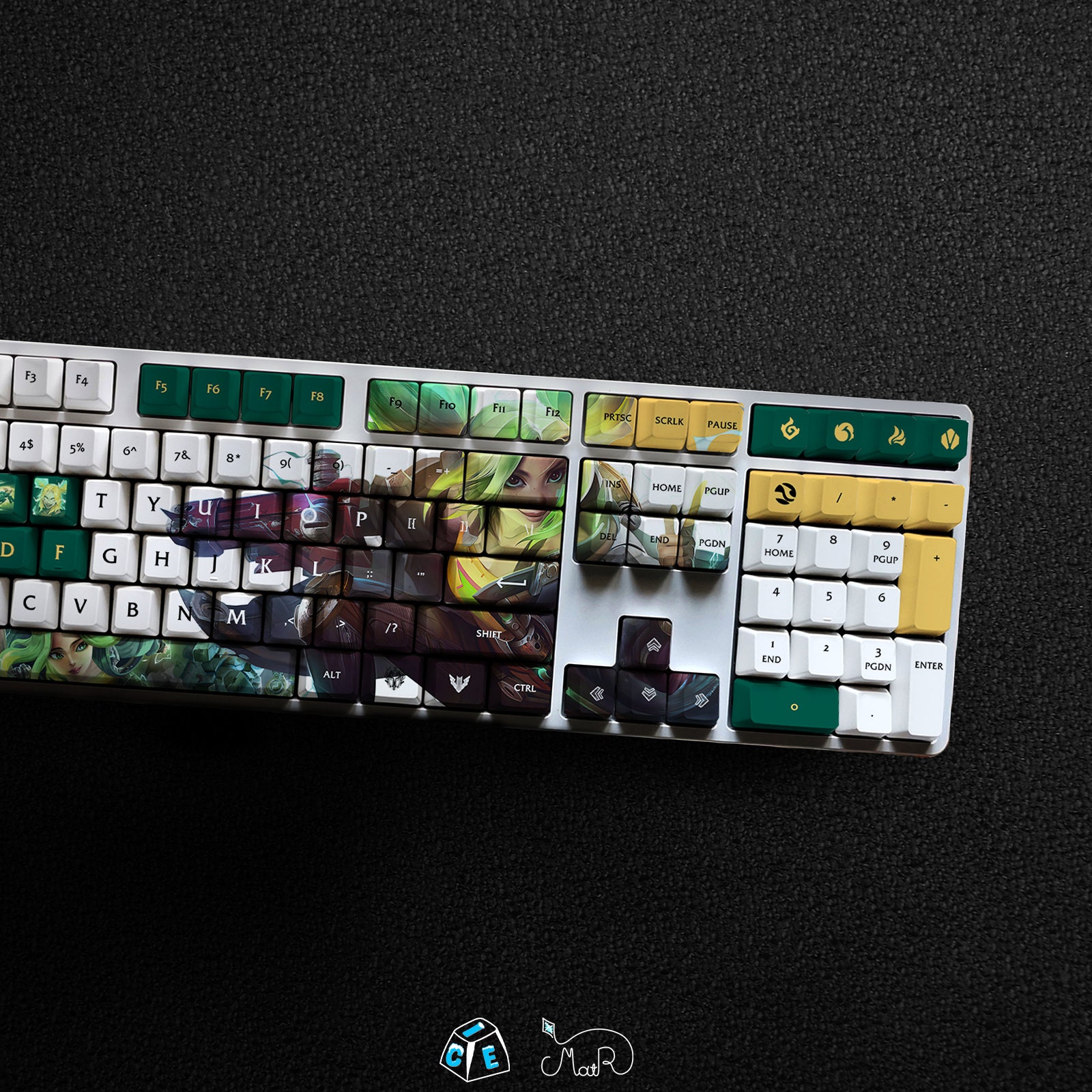 Zeri the Spark of Zaun LOL Series Keycap Set 112 Keys PBT - Etsy