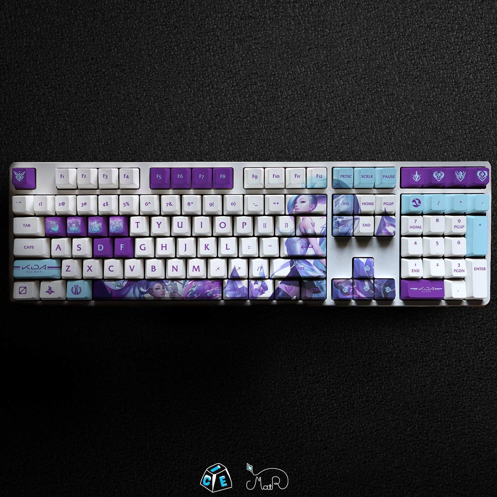 KDA All Out Seraphine Seraphine Superstar Lol Series Keycap - Etsy