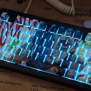 Personalized Transparent Keycap Side/top Print Letter, Custom Cherry ...