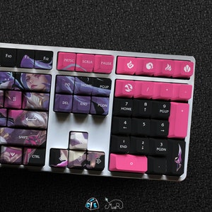 Katarina - the Sinister Blade LOL Series Keycap Set, 127 Keys PBT for ...