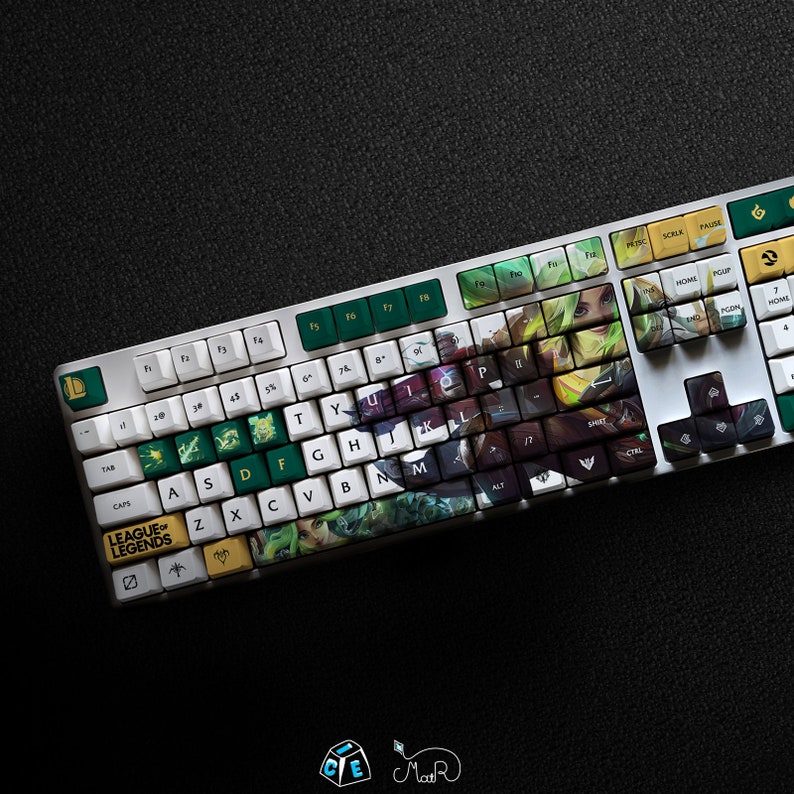 Zeri the Spark of Zaun LOL Series Keycap Set 112 Keys PBT - Etsy