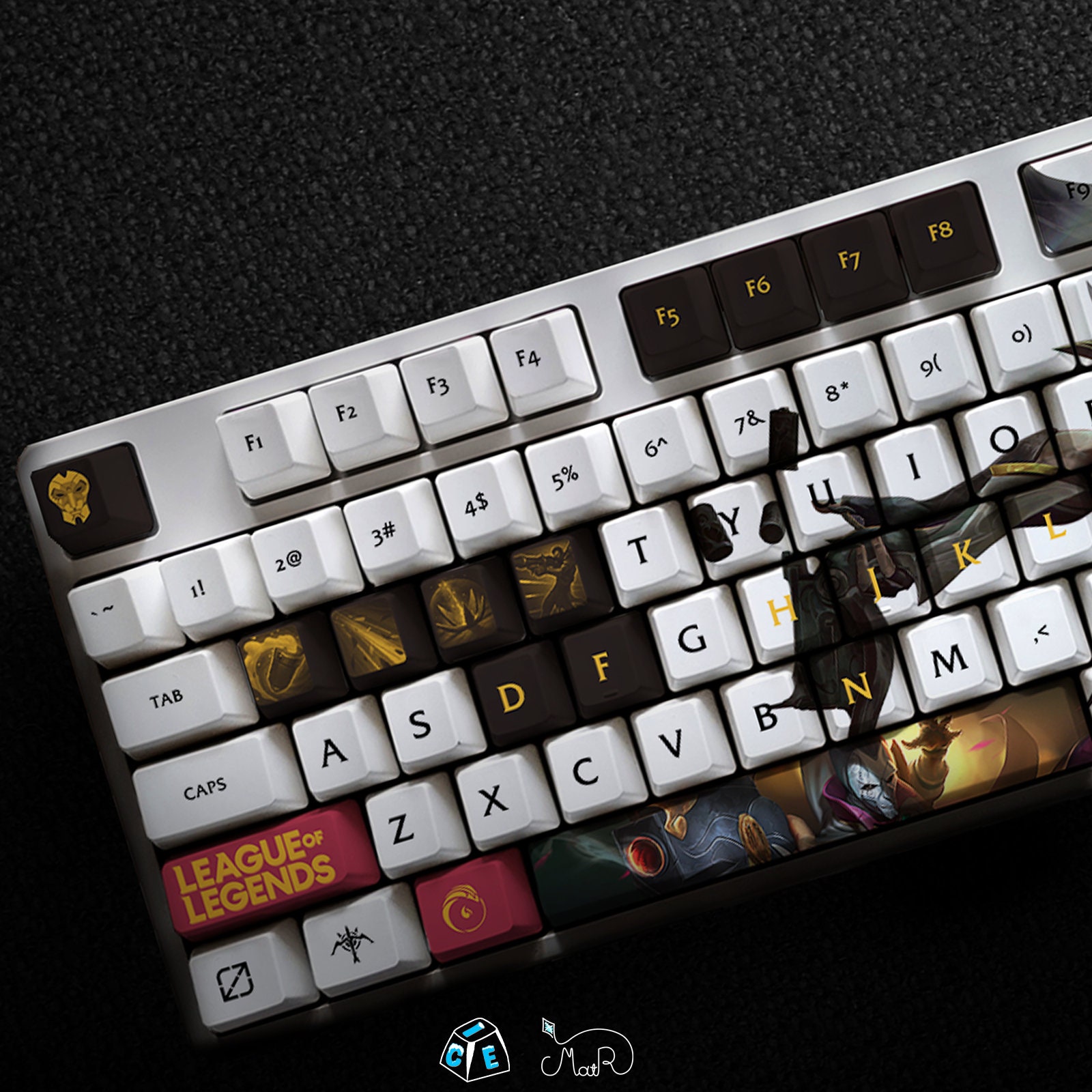 Jhin the Virtuoso LOL Series Keycap Set 112 Keys PBT for - Etsy