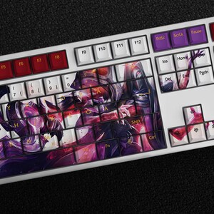 Jhin - the Virtuoso Lol Keycap Set, 147 Keys PBT Profile Cherry for Mechanical Keyboard | Dark ...
