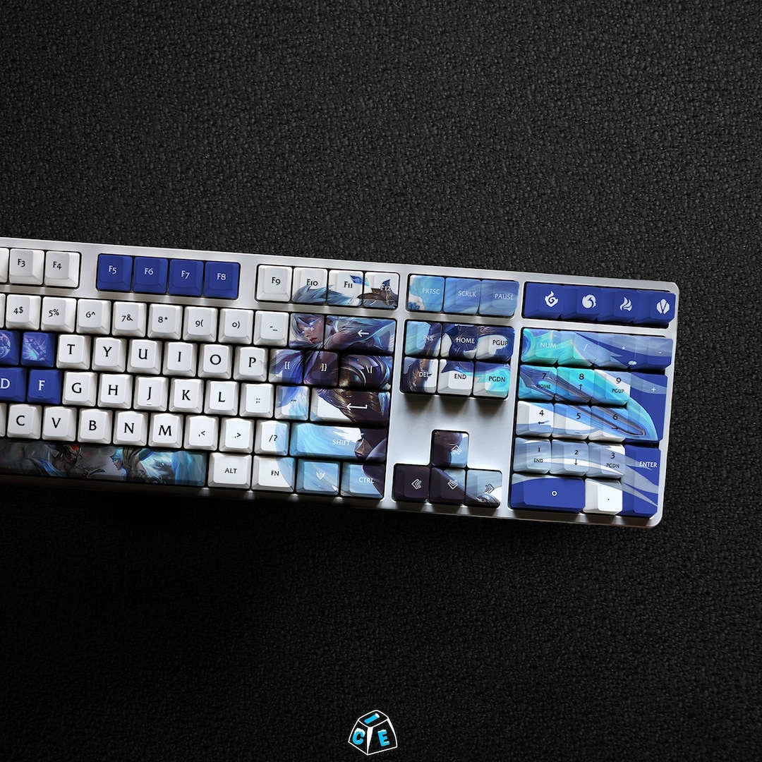 Riven - the Exile Lol Series Keycap Set, 127 Keys PBT for Mechanical ...
