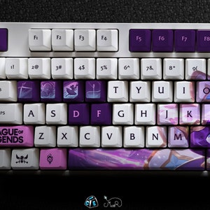 Gwen - the Hallowed Seamstress LOL Series Keycap Set, 112 Keys PBT for ...