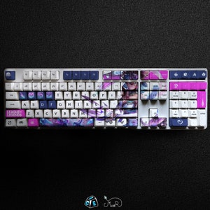 Evelynn - Agony's Embrace LOL Series Keycap Set, 127 Keys PBT for Mechanical Keyboard OEM ...