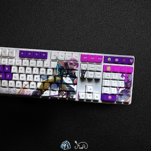 Kayn - the Shadow Reaper LOL Series Keycap Set, 127 Keys PBT for ...