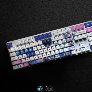 Orianna - the Lady of Clockwork Series Keycap Set, 112 Keys PBT for Mechanical Keyboard OEM ...