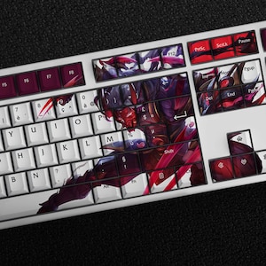 Zed - the Master of Shadows Lol Keycap Set, 140 Keys PBT Profile Cherry ...