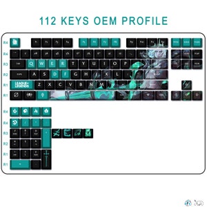 Viego - the Ruined King LOL Series Keycap Set, 127 Keys PBT for Mechanical Keyboard OEM Profile ...
