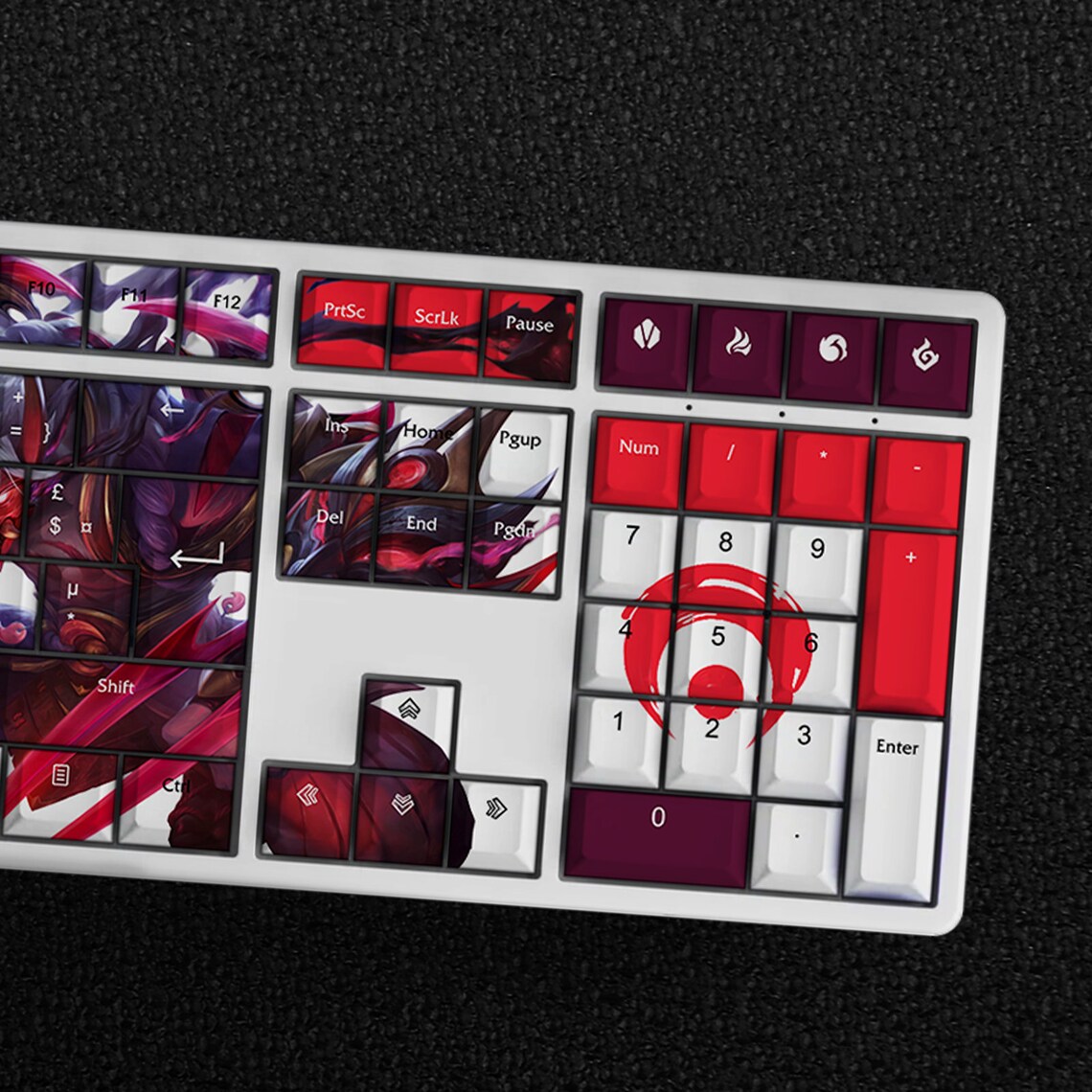 Zed - the Master of Shadows Lol Keycap Set, 140 Keys PBT Profile Cherry ...