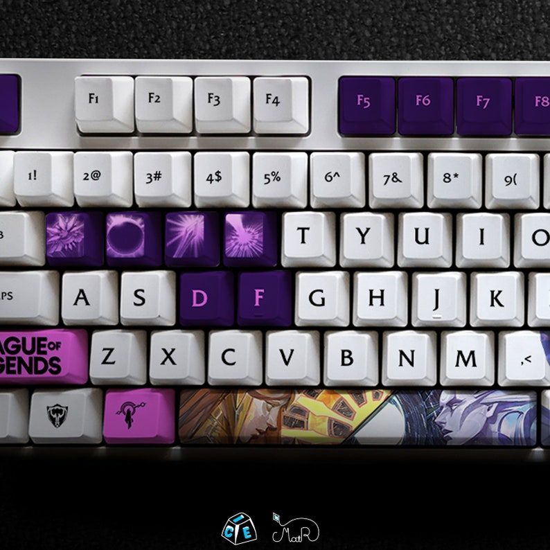 Leona - the Radiant Dawn LOL Series Keycap Set, 127 Keys PBT for ...