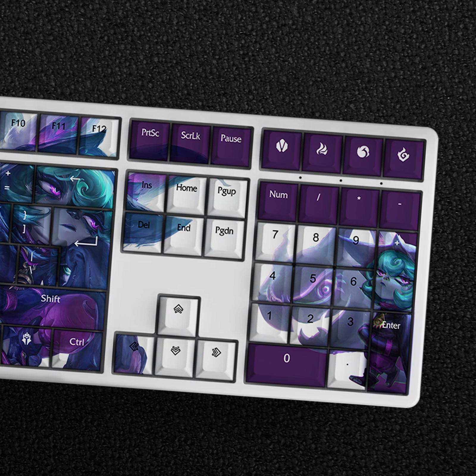 Vex - the Gloomist Lol Keycap Set, 147 Keys PBT Profile Cherry for ...