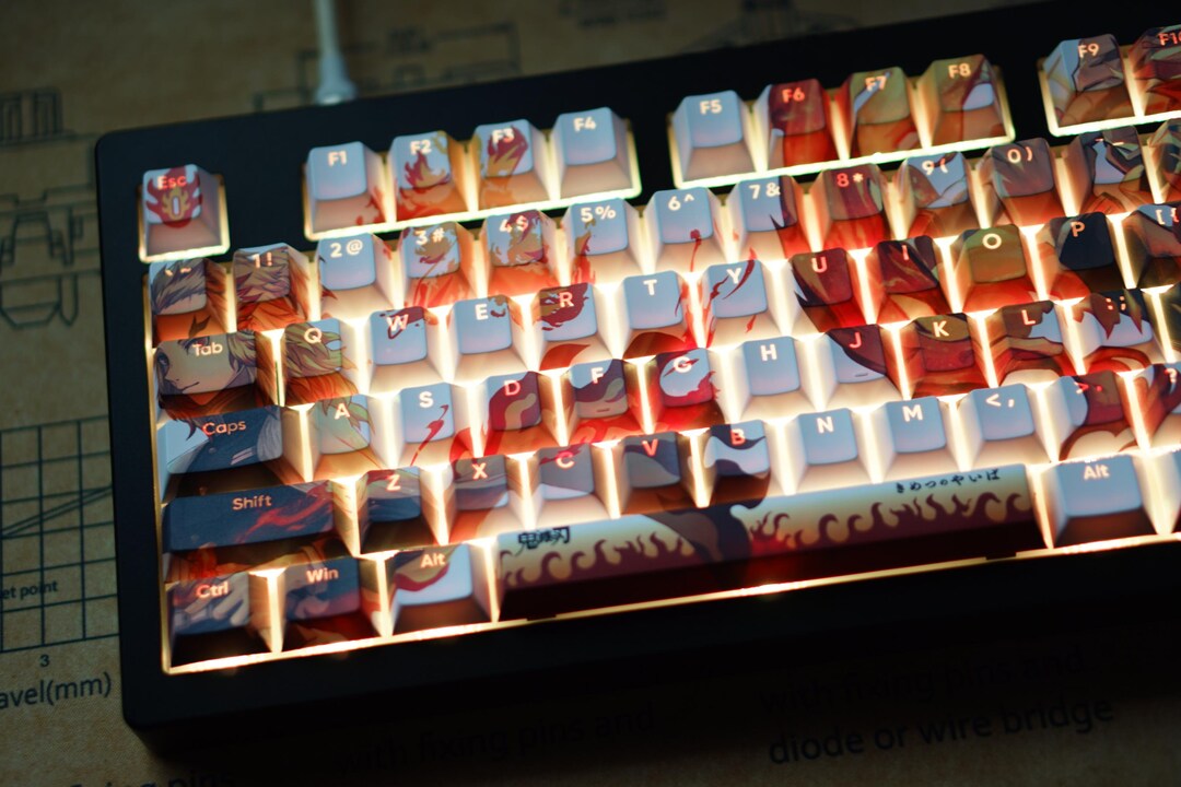 Personalized Transparent Keycap Side/top Print Letter, Custom Cherry ...