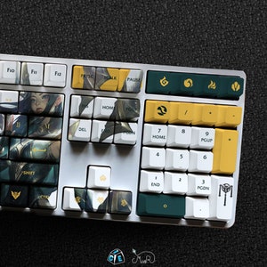Irelia - the Blade Dancer LOL Series Keycap Set, 127 Keys PBT for ...