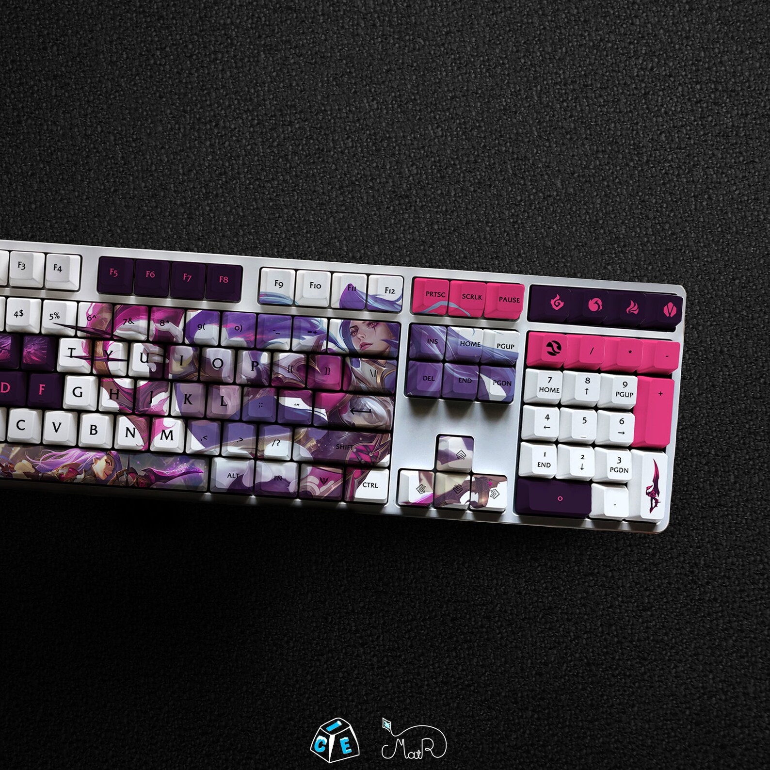 Katarina - the Sinister Blade LOL Series Keycap Set, 127 Keys PBT for ...