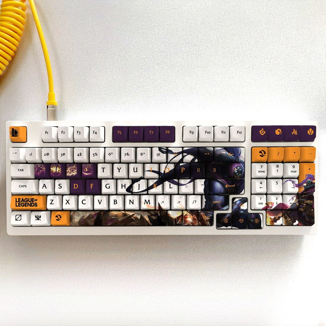 Jax - Grandmaster at Arms LOL Series Keycap Set, 127 Keys PBT for ...