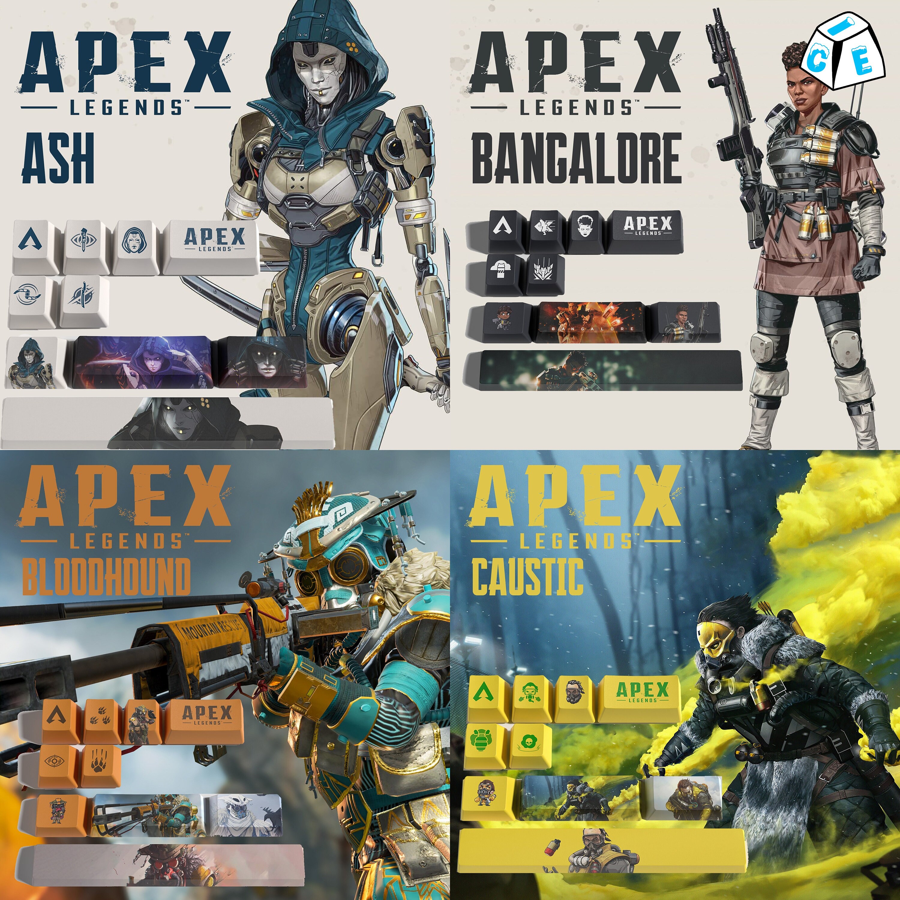 Gaming Series Apex Legends Keycap Profile OEM 10keys PBT Dye - Etsy