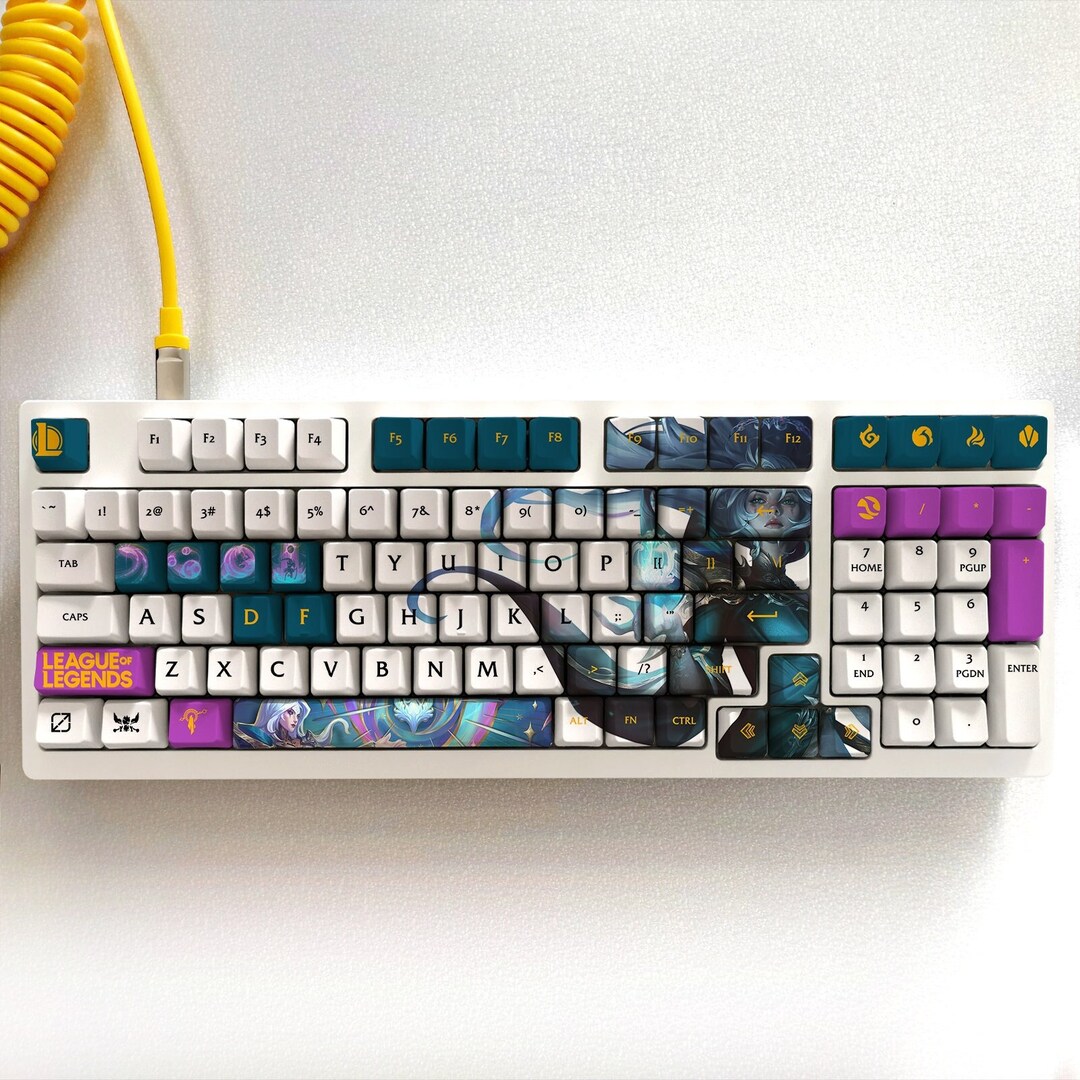Diana - Scorn of the Moon LOL Series Keycap Set, 127 Keys PBT for ...