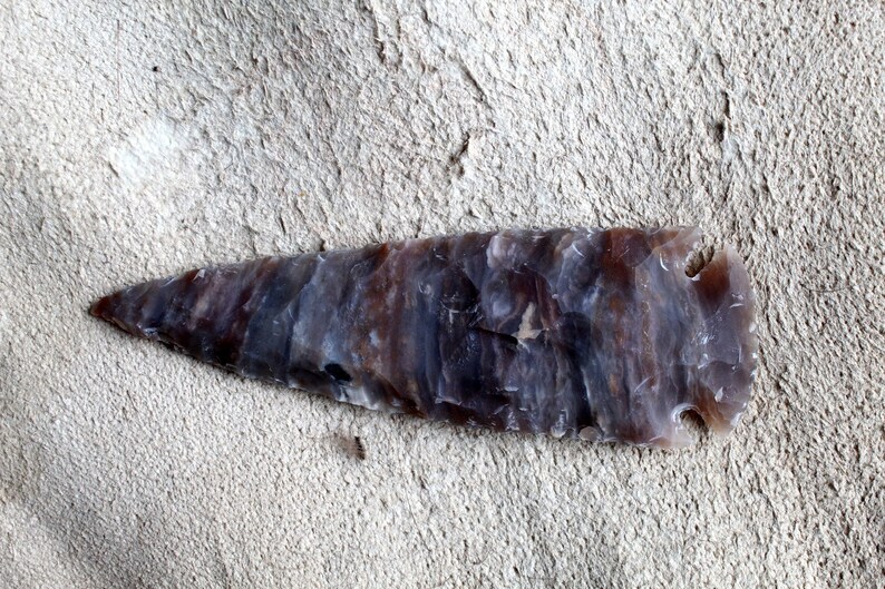 Flint Striped Arrowhead, Native American - Etsy