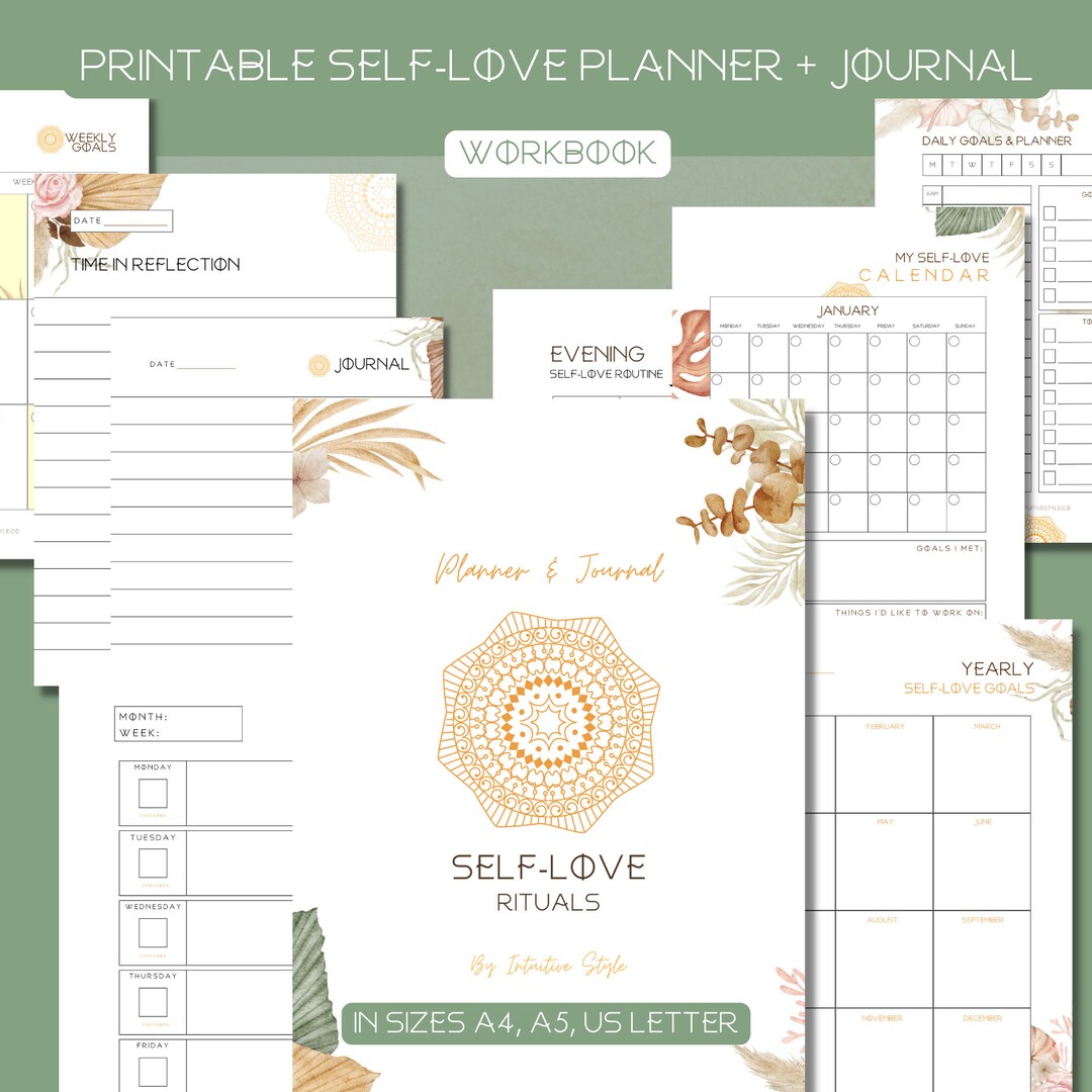 Printable Self-love Workbook Self Love Gifts Self Care Printable self ...