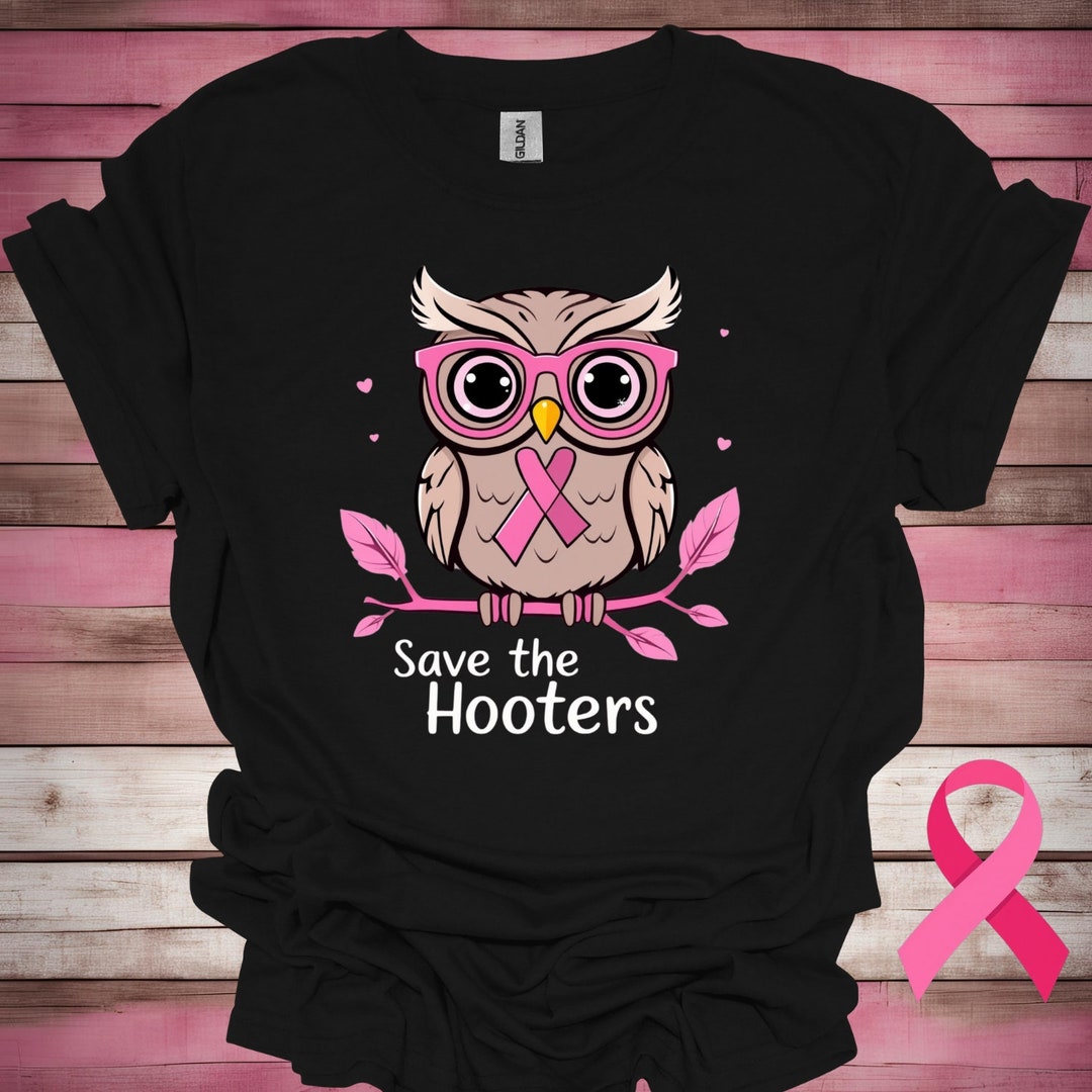 Save the Hooters Breast Cancer Awareness T-shirt - Etsy