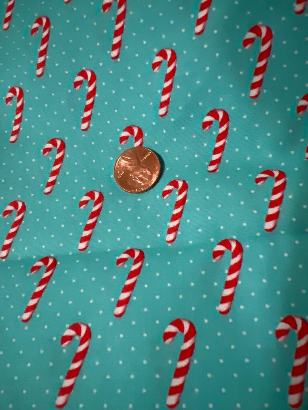 Candy Cane Christmas Fabric: Michael Miller 100% Cotton (1/2 Yard) - Etsy