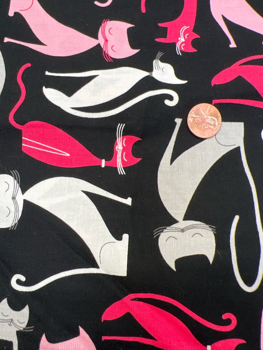 Whiskers and Tails by Robin Zingone for Robert Kaufman. 100% Cotton ...