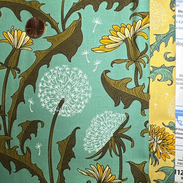 Rachel Hauer Dandelions Fabric - Etsy