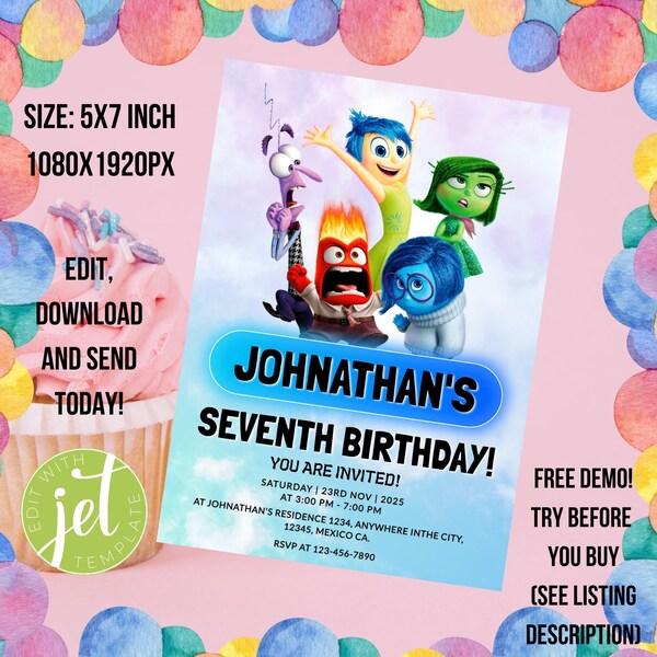 Inside Out Birthday - Etsy