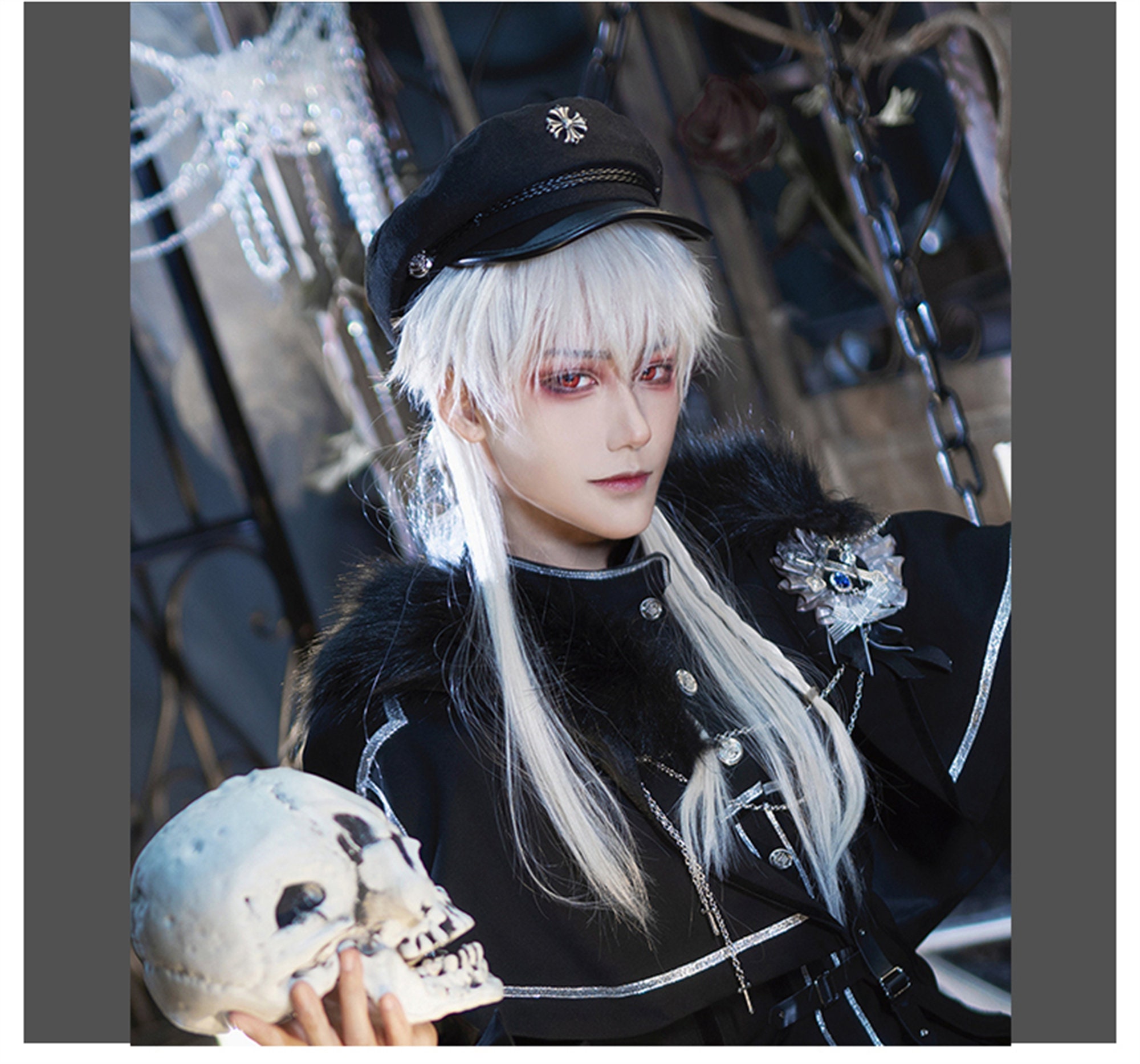 White Hair Anime Boy Cosplay
