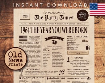 Back in 1964 Poster - Etsy