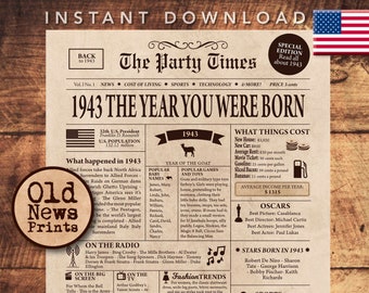 Back in 1943 Poster - Etsy